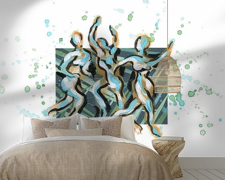 Dans mee van ART Eva Maria op canvas, behang en meer